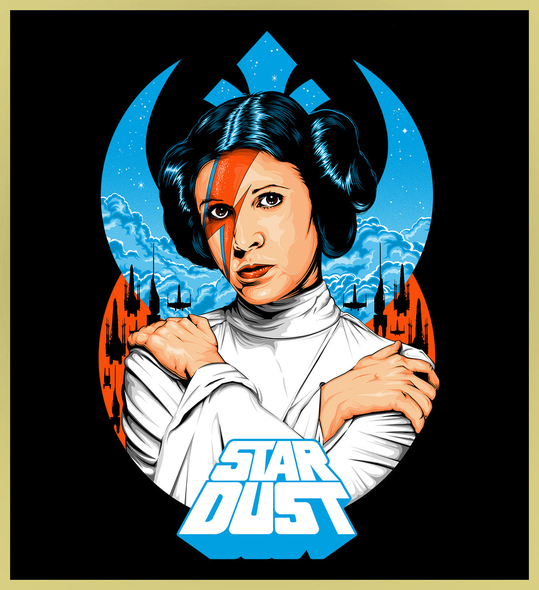 STAR DUST - PRINCESS LEIA & DAVID BOWIE TURBO TRIBUTE TEE! – TURBO COMICS