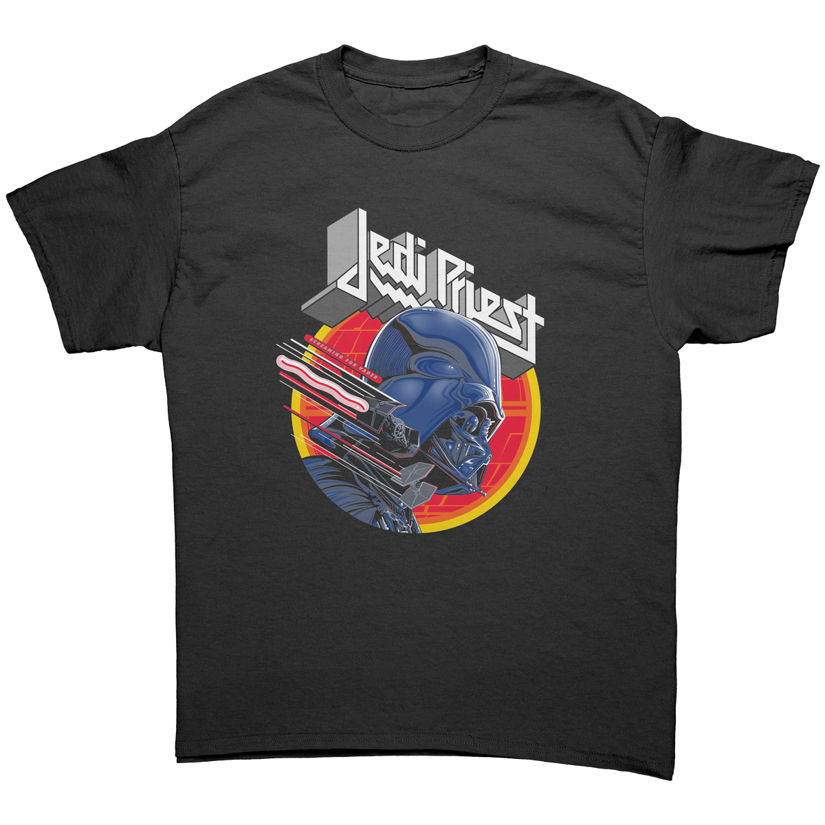 JEDI PRIEST - SCREAMING FOR DARTH - HEAVY METAL TURBO TEE! – TURBO COMICS
