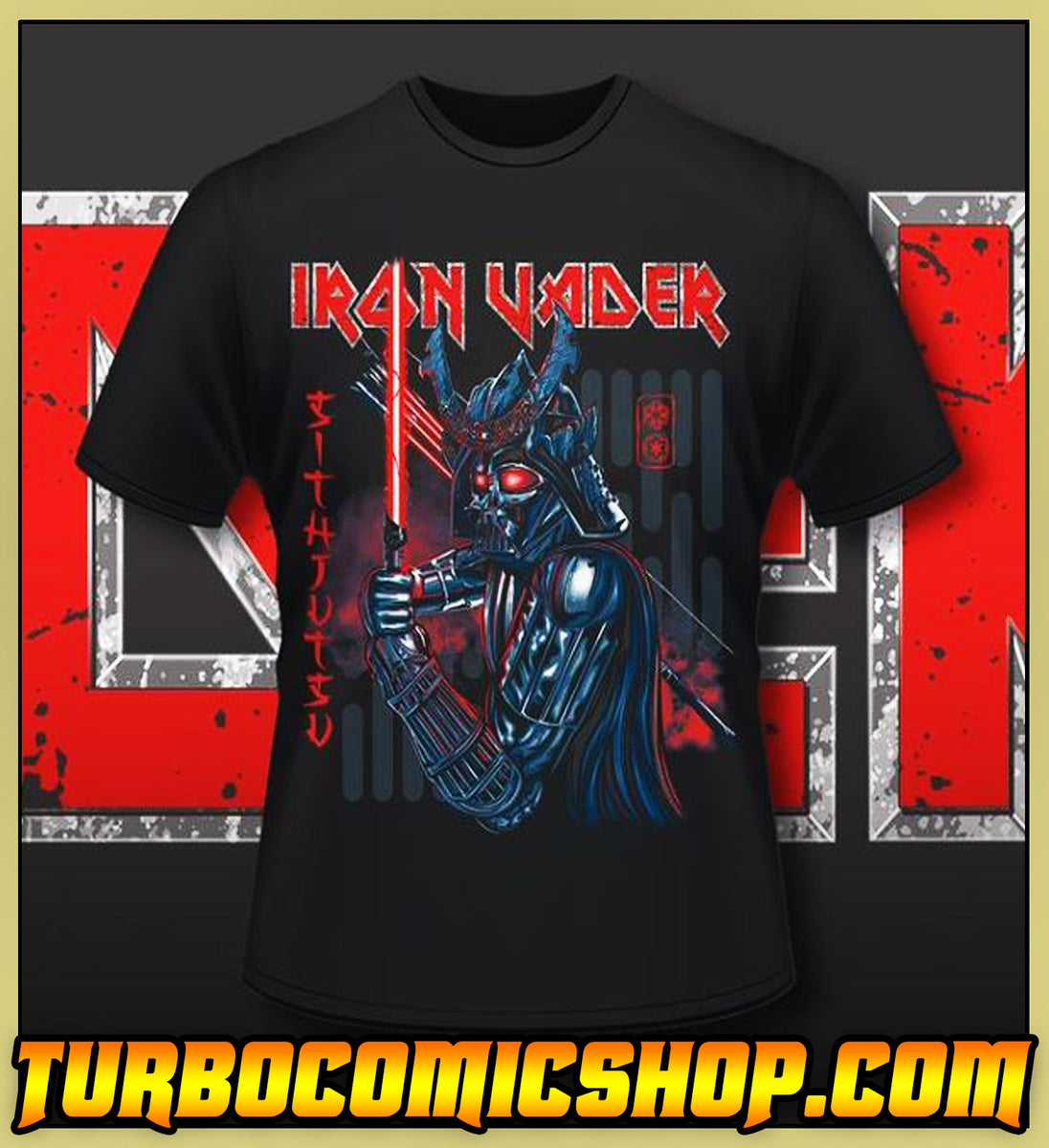 IRON VADER - SITHJUTSU - HEAVY METAL TURBO TEE! – TURBO COMICS